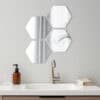 Small Decorative Wall Self Adhesive Shaped Mirrors - Set of 54099