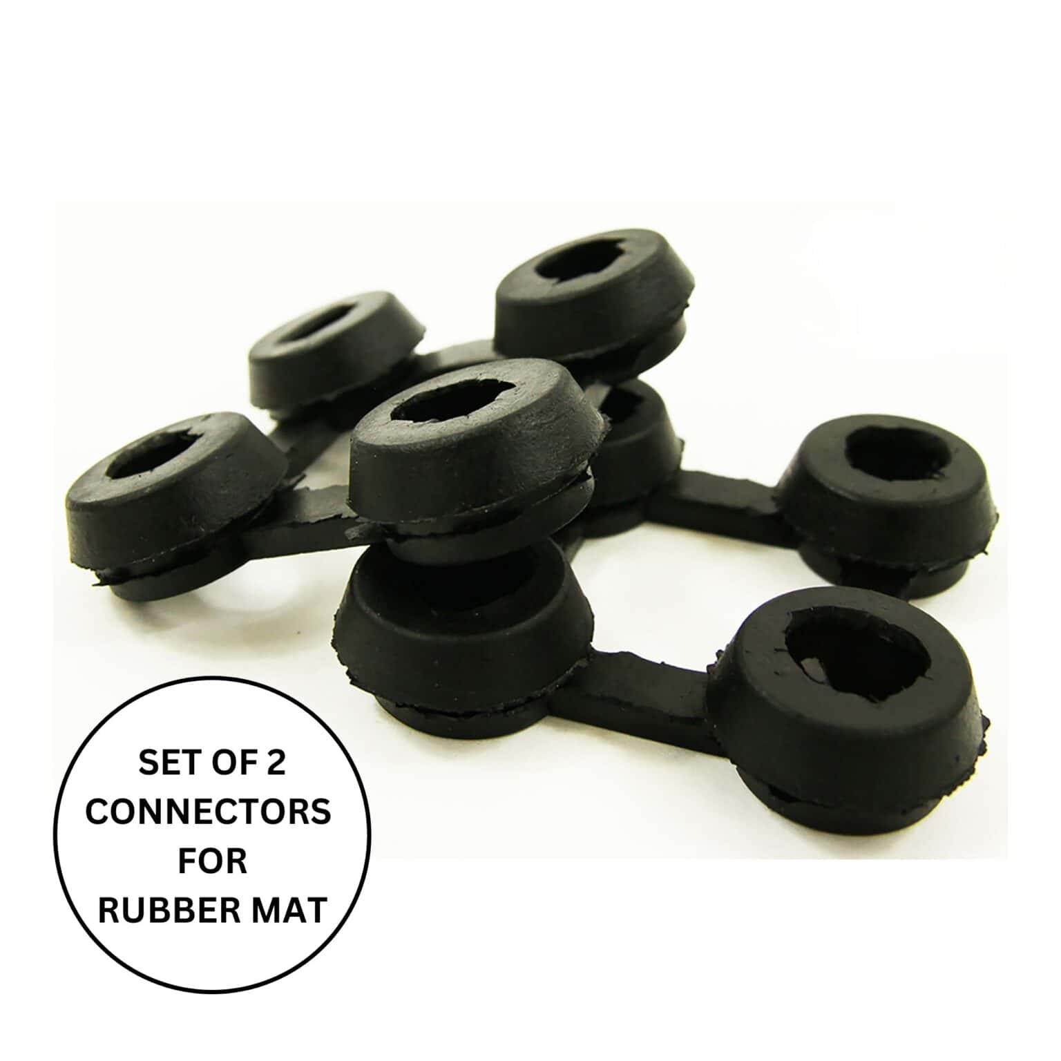2-Pack Connectors for Interlocking Rubber Doormats