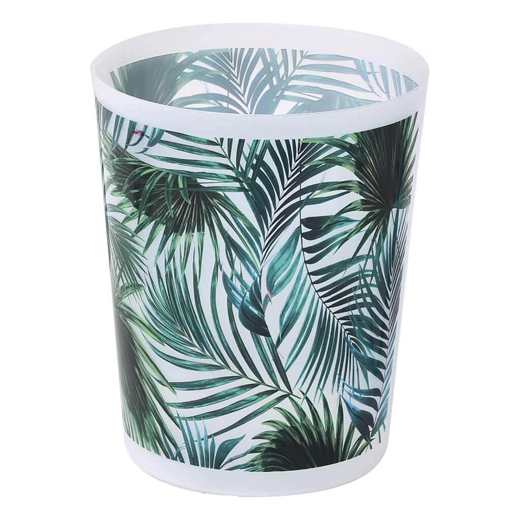 Tropical Palm Leaves Wastepaper basket