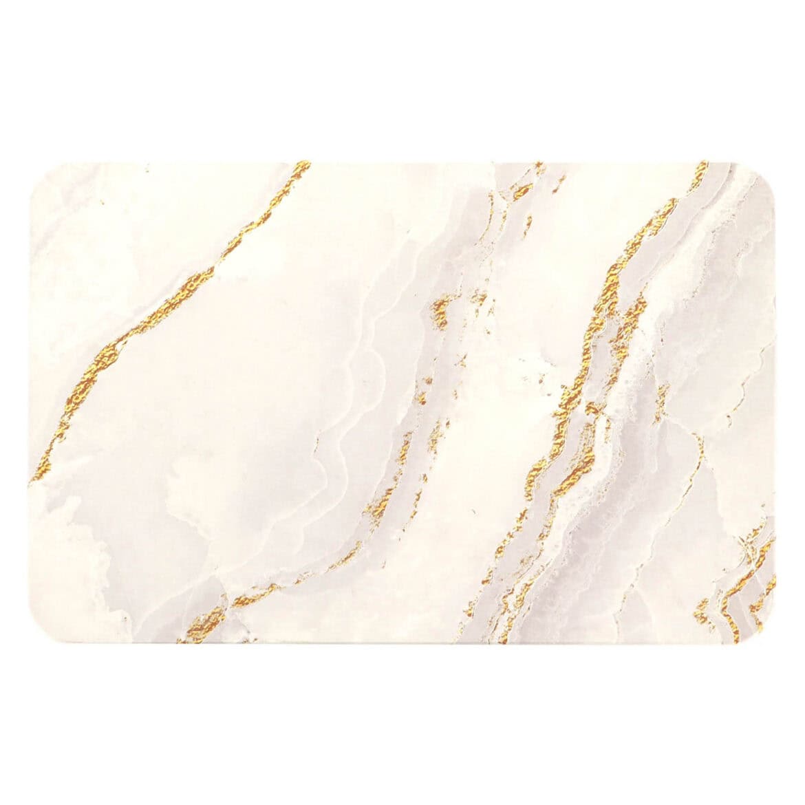 Marble-Effect Stone Drying Mat